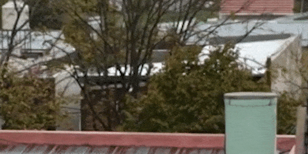 El impresionante video de un techo a punto de volarse en La Plata en ...