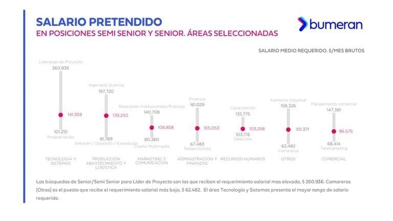 ¿cuáles Son Los Puestos Y Sectores Laborales Con Mayores Pretensiones