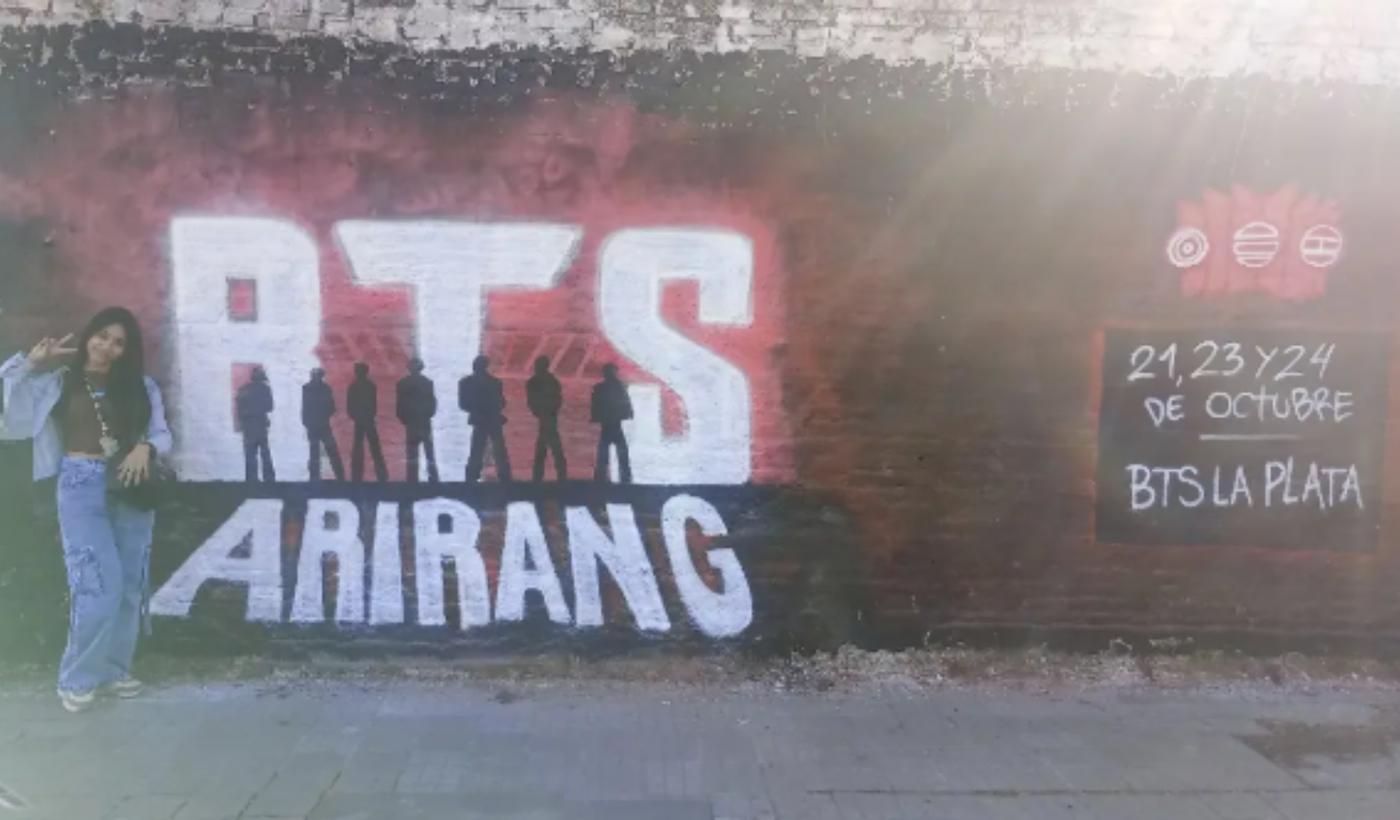BTS tiene su primer mural en La Plata y los fans ya lo convierten en ...