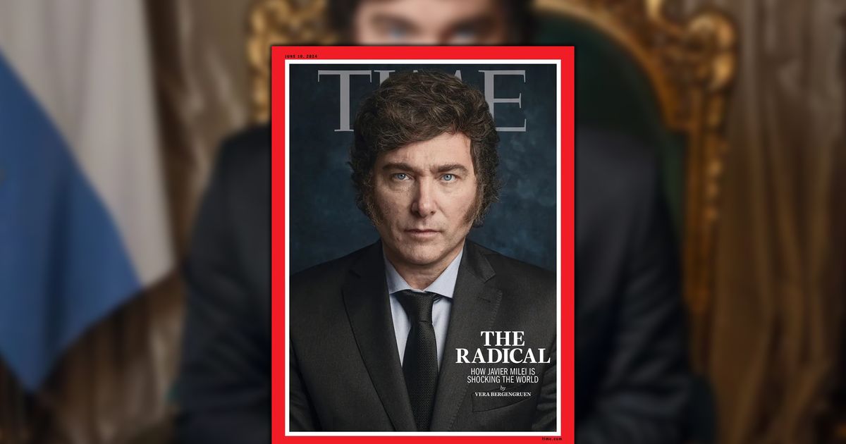 La revista Time eligió a Javier Milei para la portada su última edición