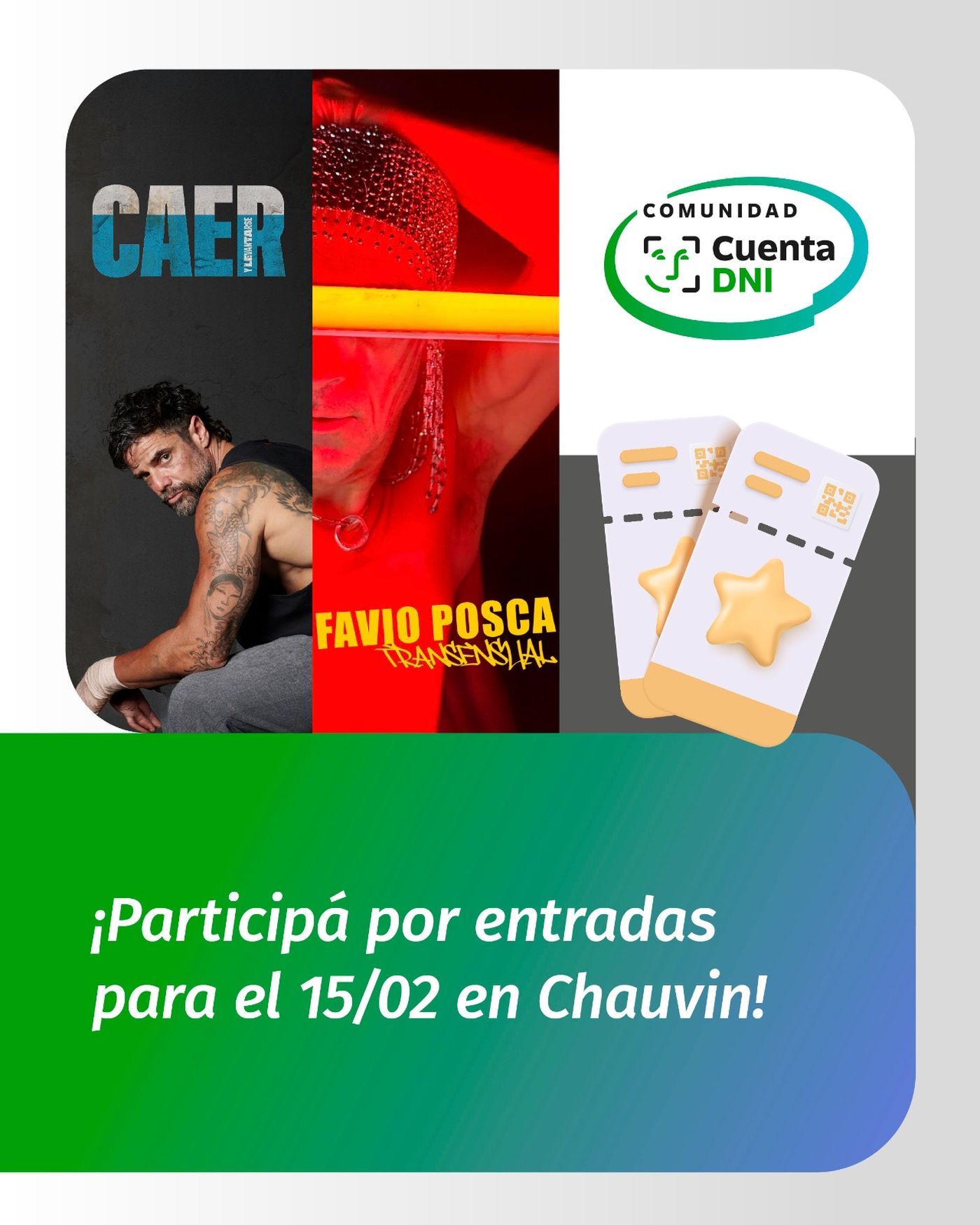 La Cuenta DNI lanzó un nuevo sorteo de entradas para disfrutar de shows ...