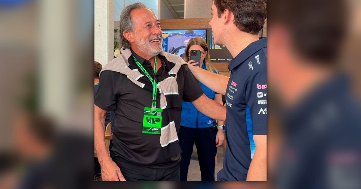 Fan de lujo: Franco Colapinto recibió a Guillermo Francella en la ...