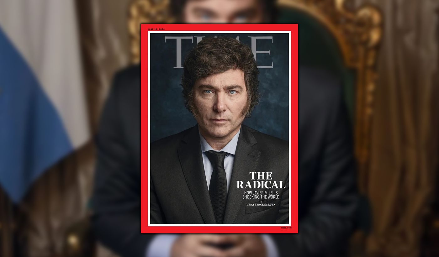 La revista Time eligió a Javier Milei para la portada su última edición
