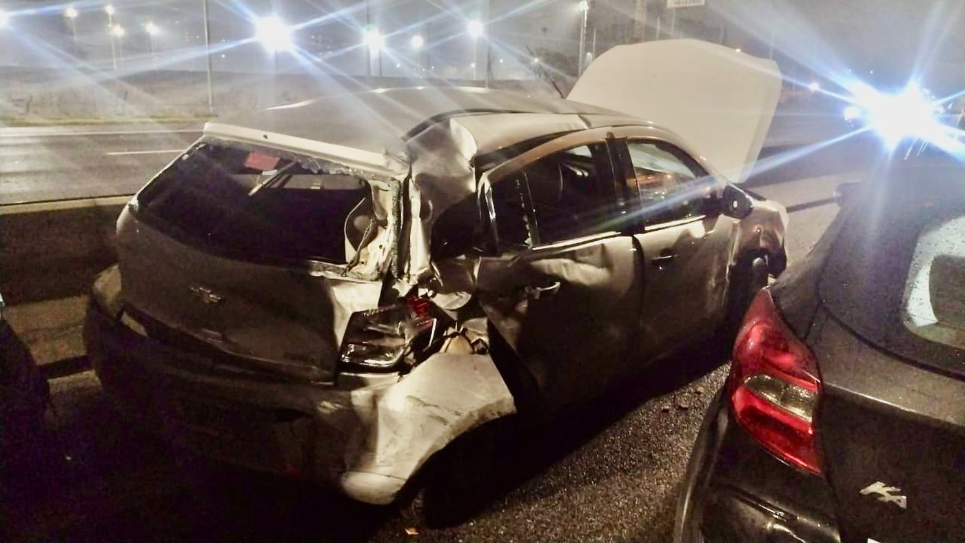 Todas las fotos del choque en cadena en la Autopista La Plata-Buenos Aires