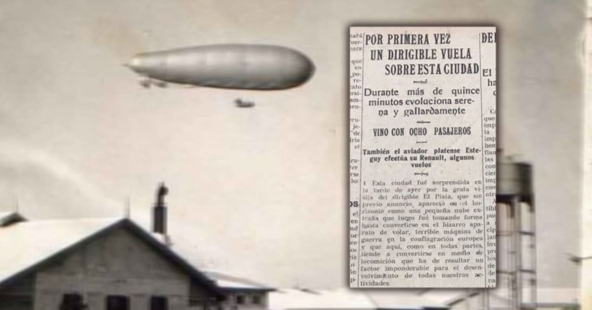 El relato de la tarde en que un dirigible voló por primera vez por el ...