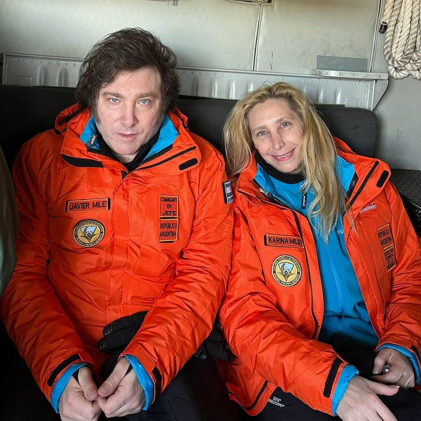 Javier Milei hizo su primera visita como presidente a la Antártida ...