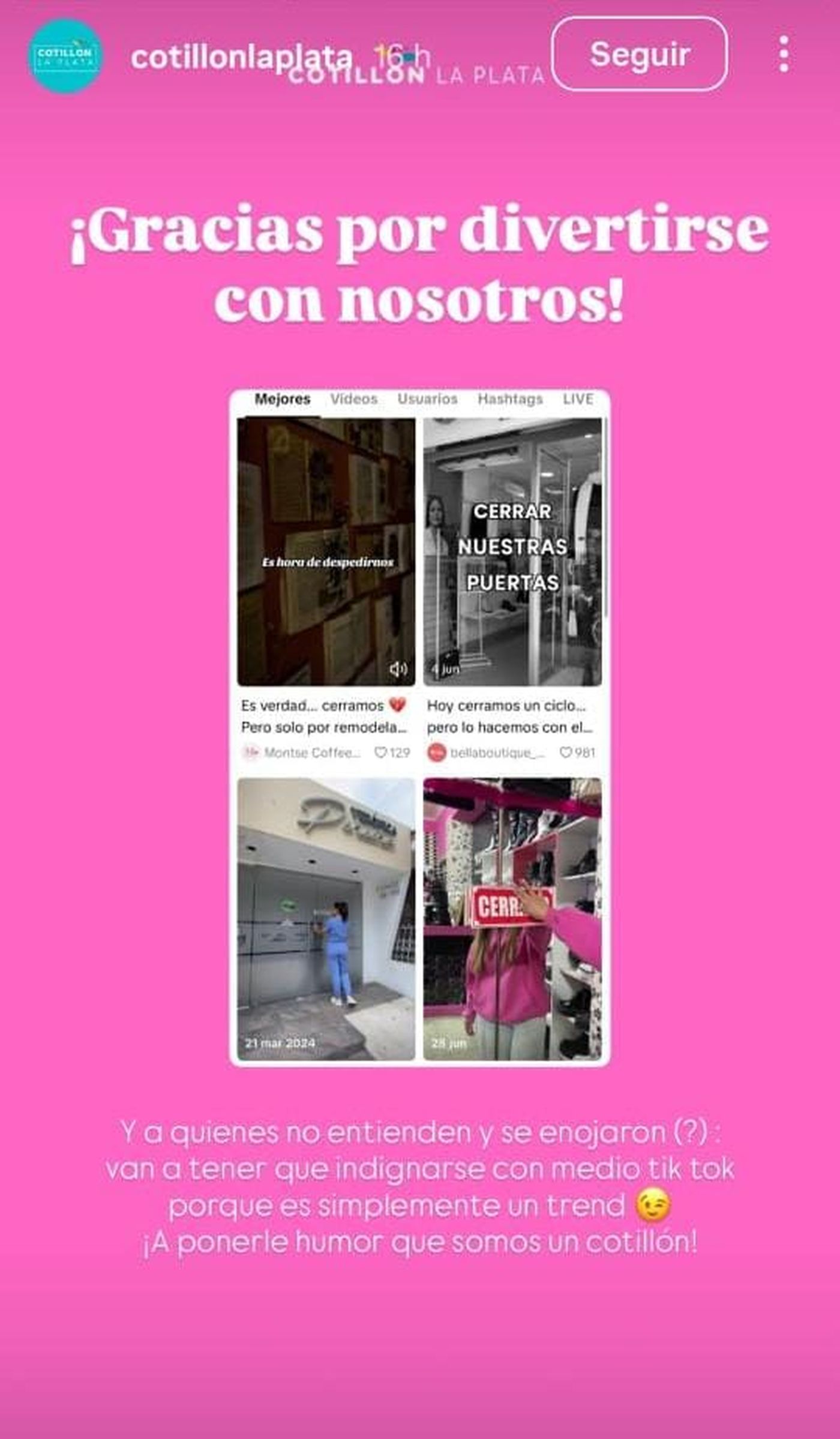 Cotillón La Plata reveló que todo era un engaño, confirmó que no ...