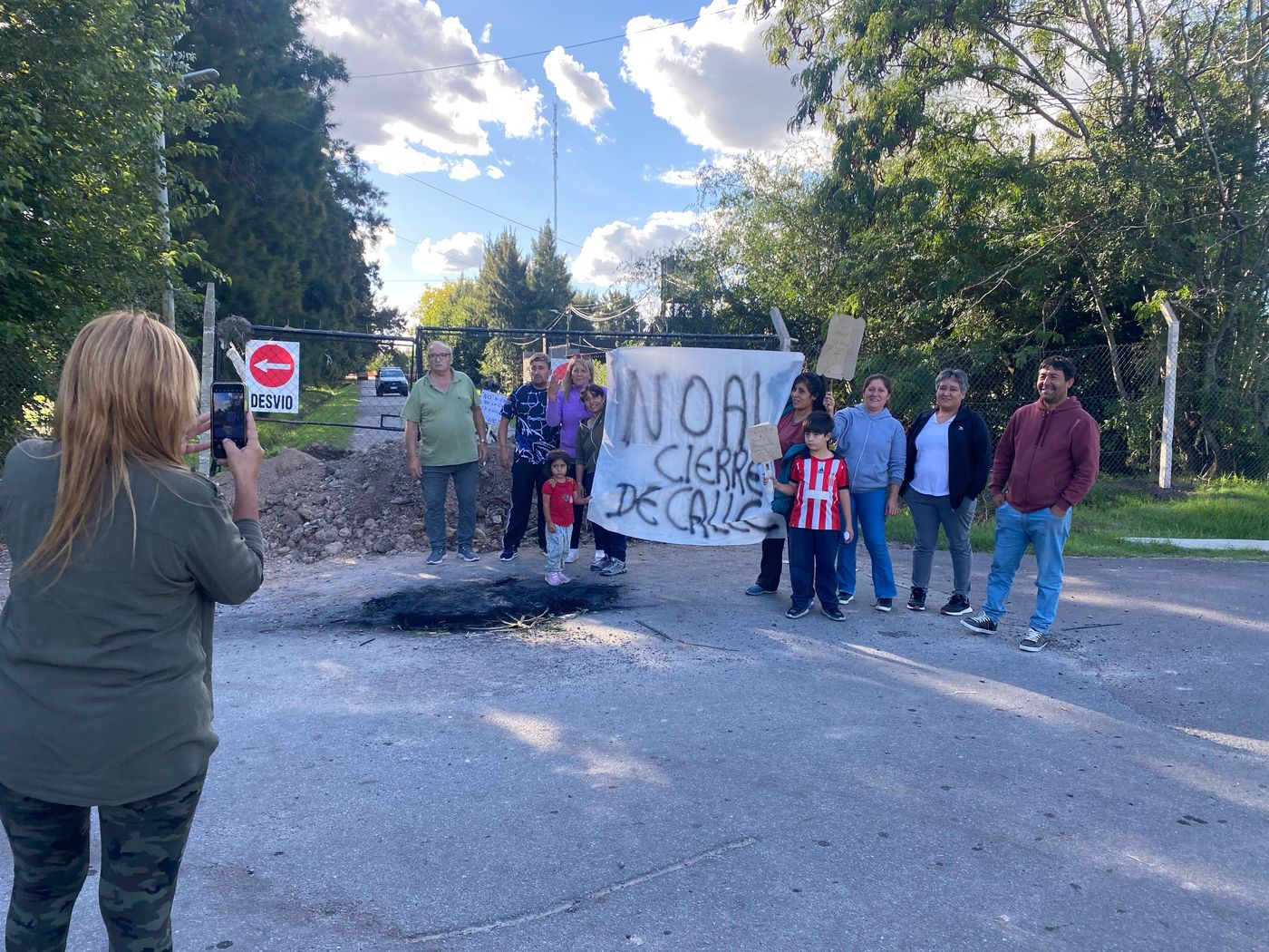 Todas las obras que hizo el Club San Luis para cerrar la calle que ...