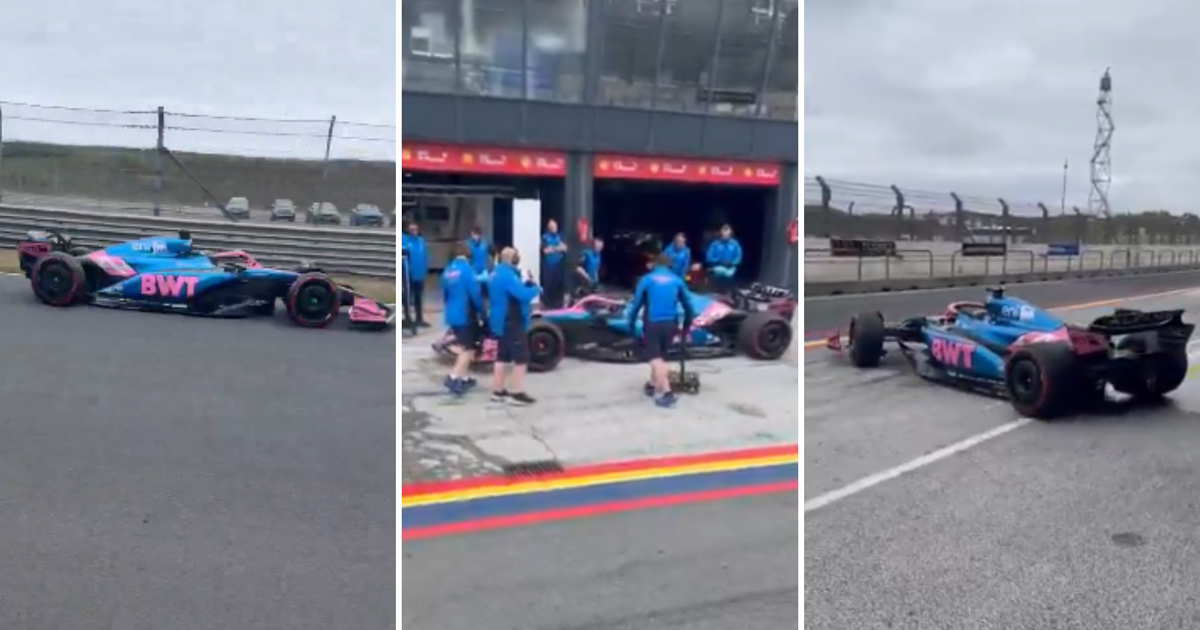 El video que muestra la prueba de un auto de Alpine y que indica que ...