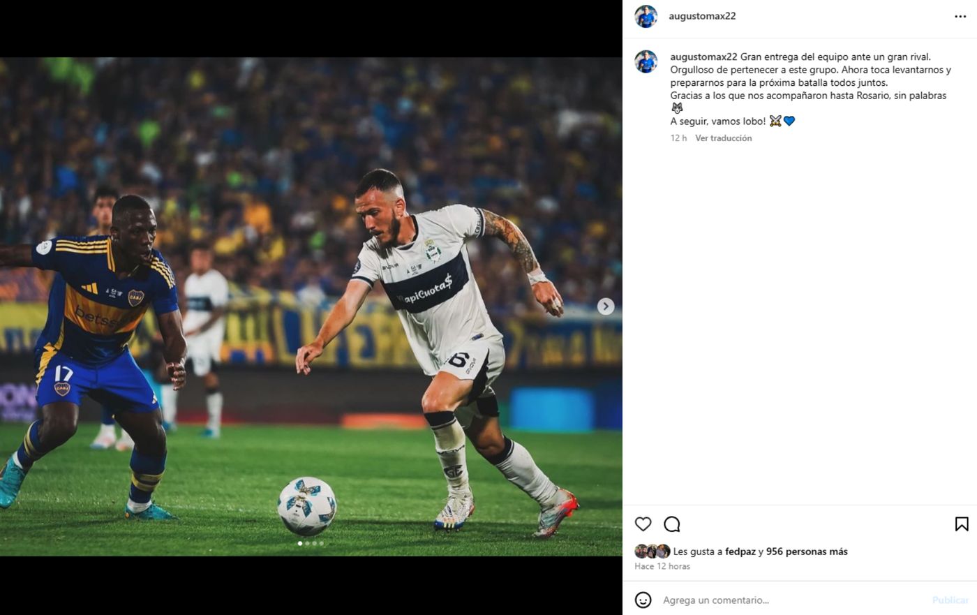 Contundente mensaje de Augusto Max que se prepara para la próxima batalla con Gimnasia