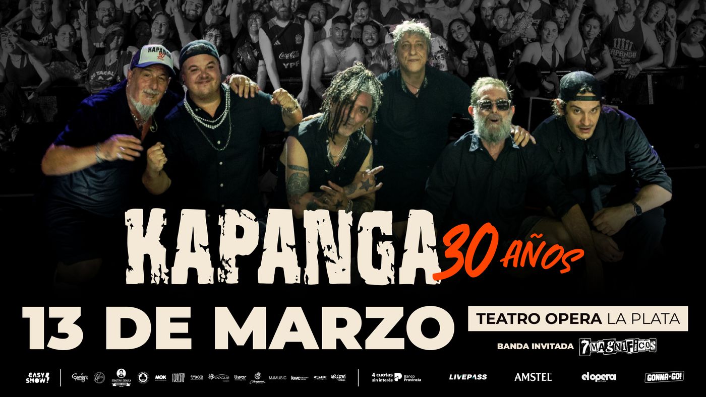 Kapanga vuelve a La Plata para celebrar 30 años de su historia y música