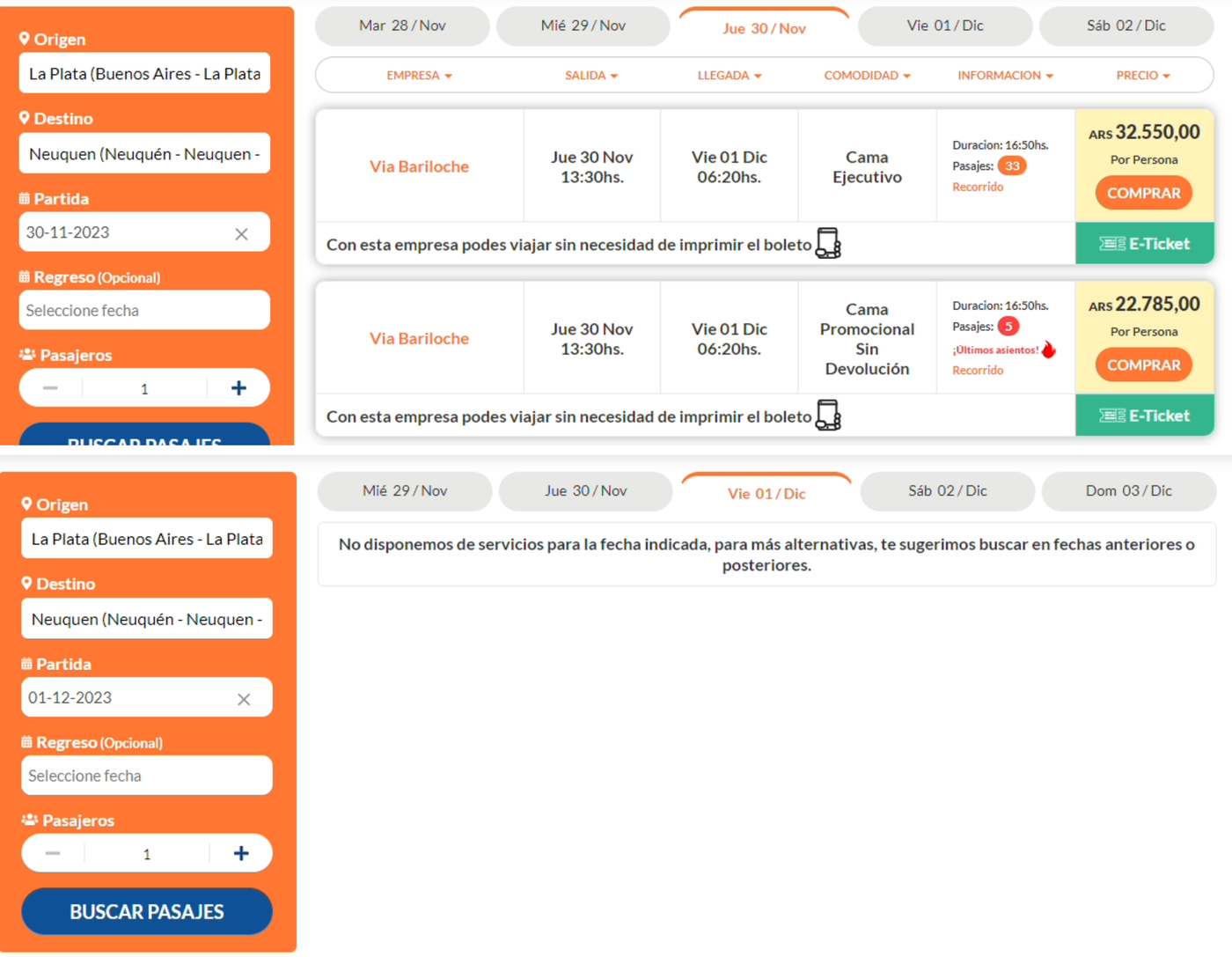 Paralizan la venta de pasajes de micros de larga distancia desde diciembre: ¿qué pasa en La Plata?