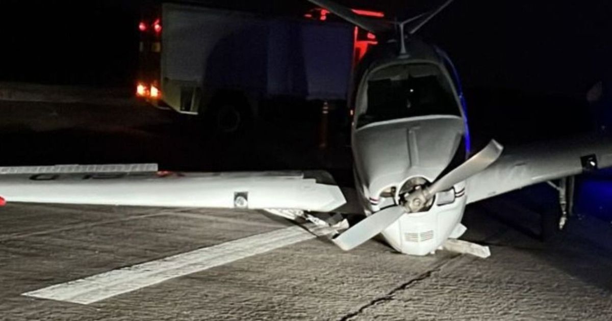 Una avioneta chocó al aterrizar en el Aeropuerto de La Plata
