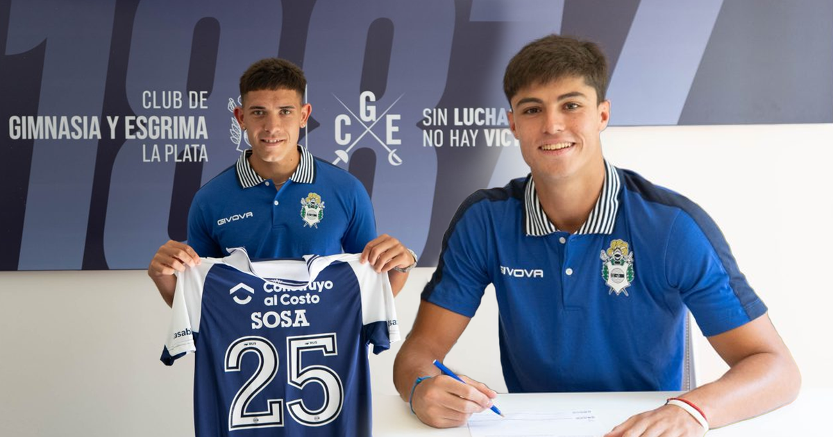 Alan Sosa y Facundo Di Biasi pusieron la firma con Gimnasia