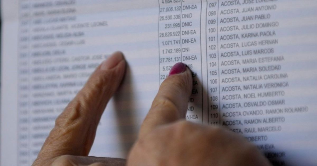 Ya se puede consultar el padrón electoral provisorio para las ...