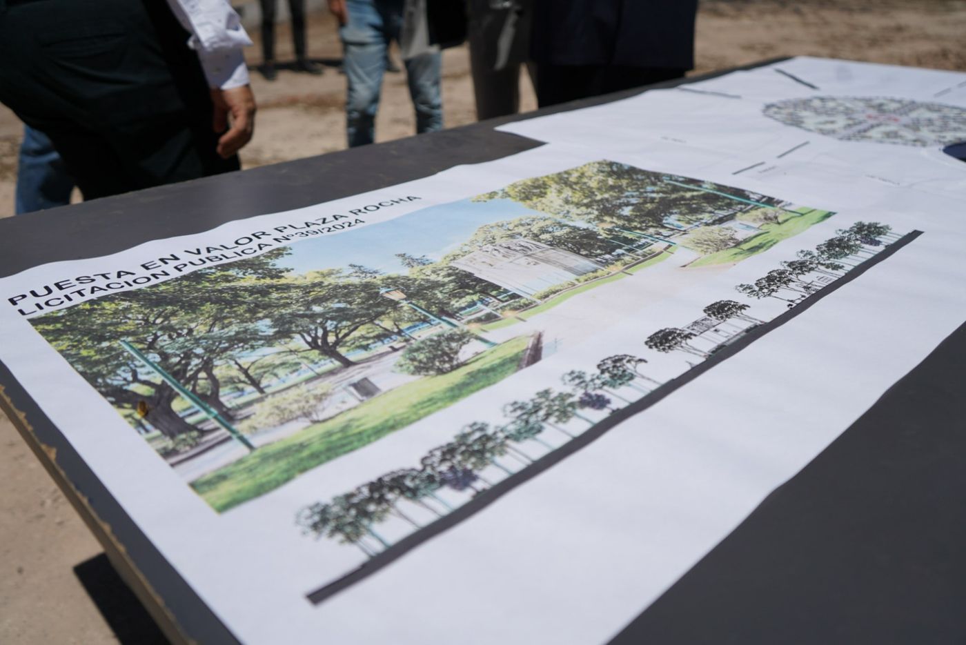 Arrancaron las obras en Plaza Rocha y así quedará cuando se terminen