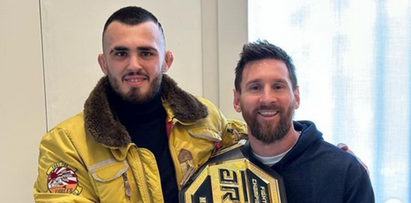 El campeón platense de MMA Pepi Staropoli fue recibido por Messi en su ...